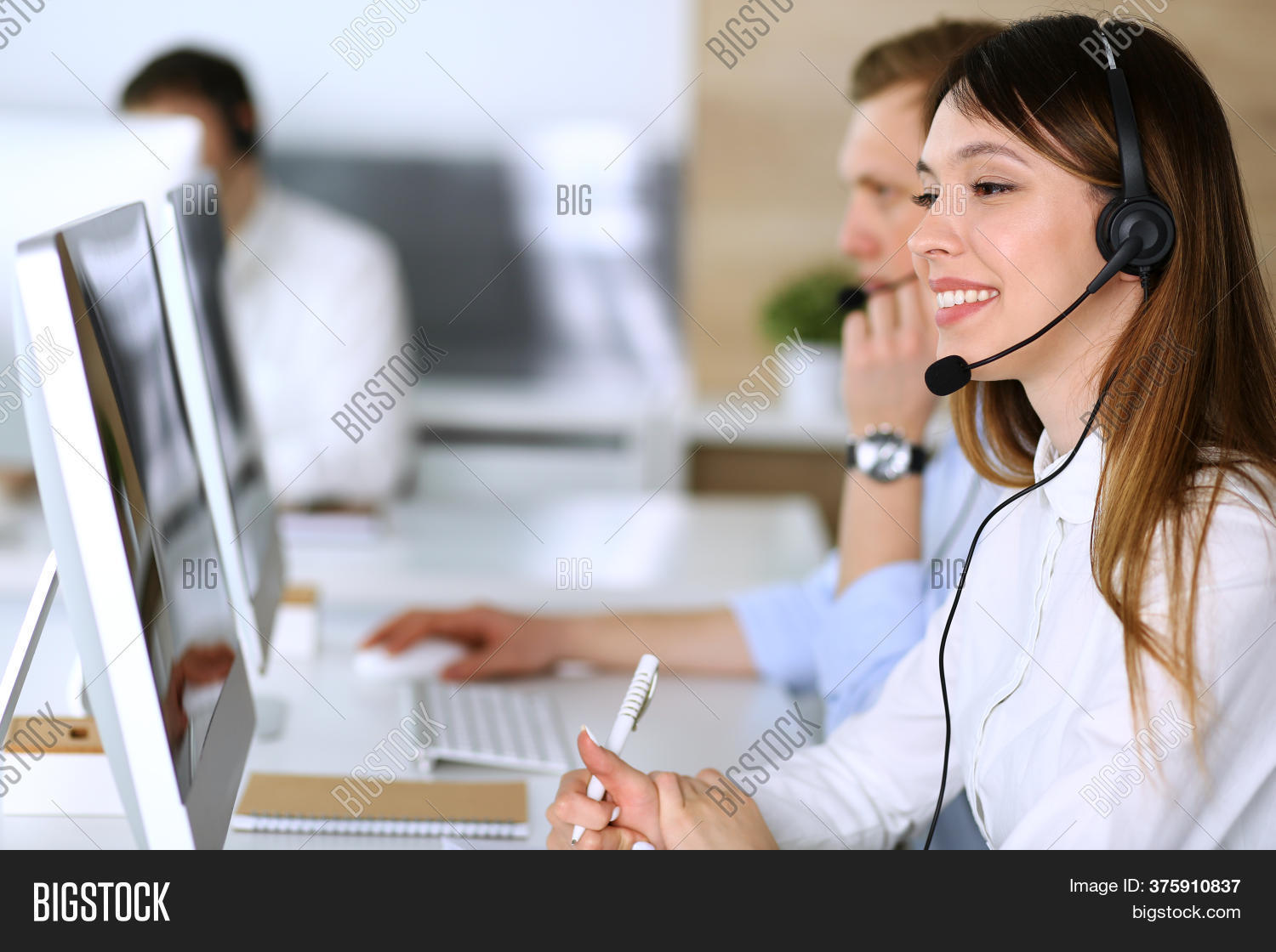 Call Center. Group Image & Photo (Free Trial) | Bigstock