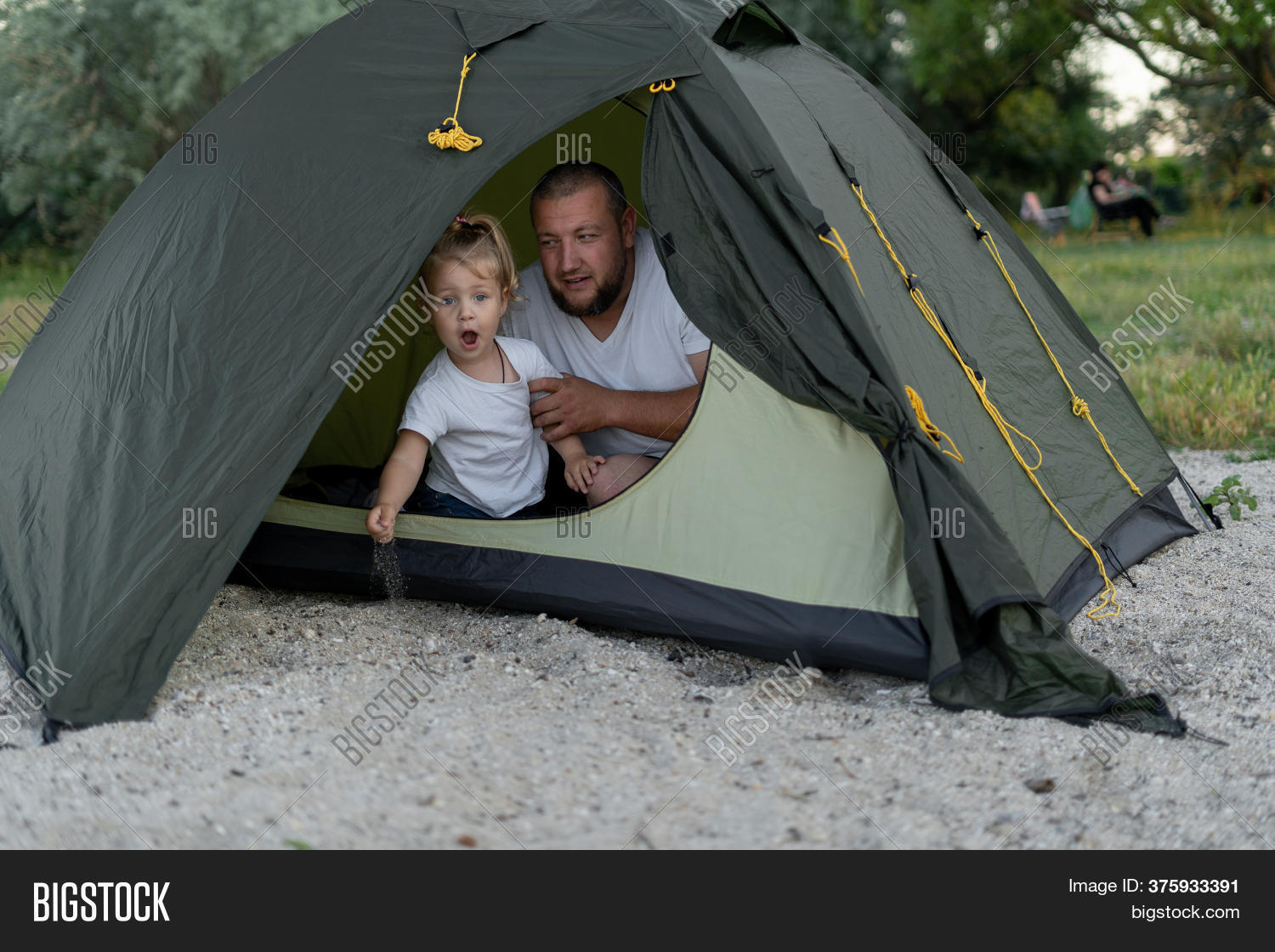 Father Daughter Tent. Image & Photo (Free Trial) | Bigstock