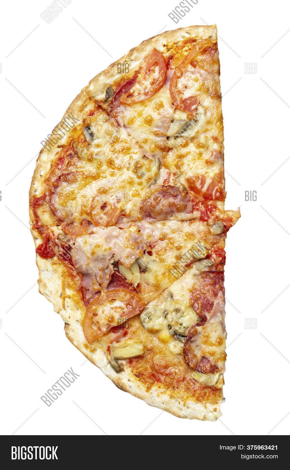 Half Pizza Cheese, Image & Photo (Free Trial) | Bigstock