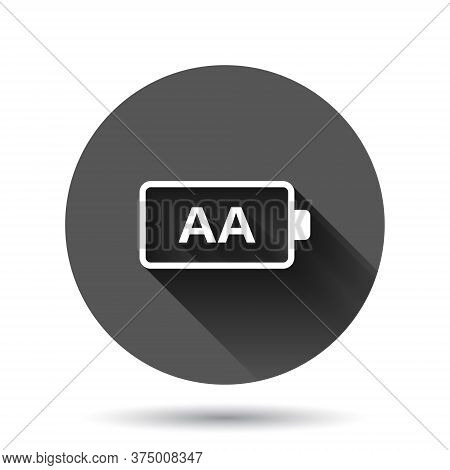 Aa Battery Icon Flat Vector & Photo (Free Trial) | Bigstock