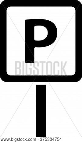 Black Parking Icon Vector & Photo (Free Trial) | Bigstock