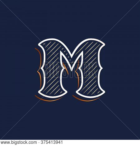 Vintage M Letter Logo Vector & Photo (Free Trial) | Bigstock