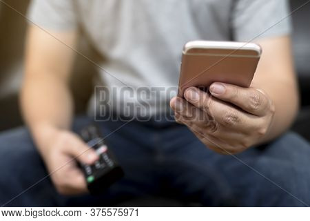Hand Pressing Phone Image & Photo (Free Trial) | Bigstock