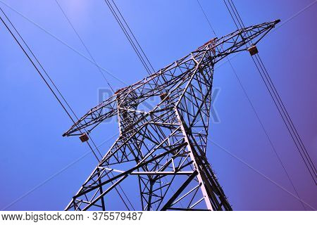 Power Line Metal Pylon Image & Photo (Free Trial) | Bigstock