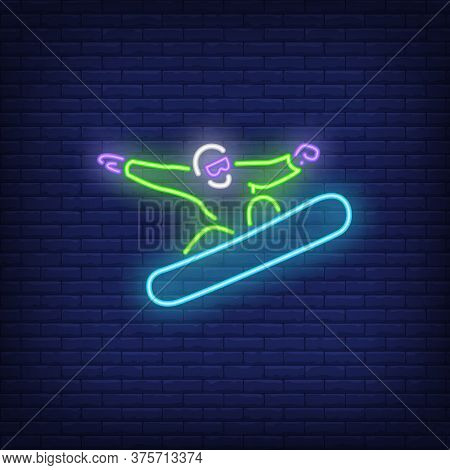Snowboarder Neon Sign Image & Photo (Free Trial) | Bigstock