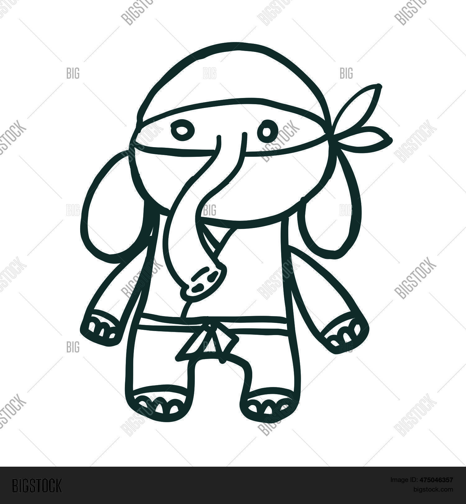 Elephant Ninja. Vector & Photo (Free Trial) | Bigstock