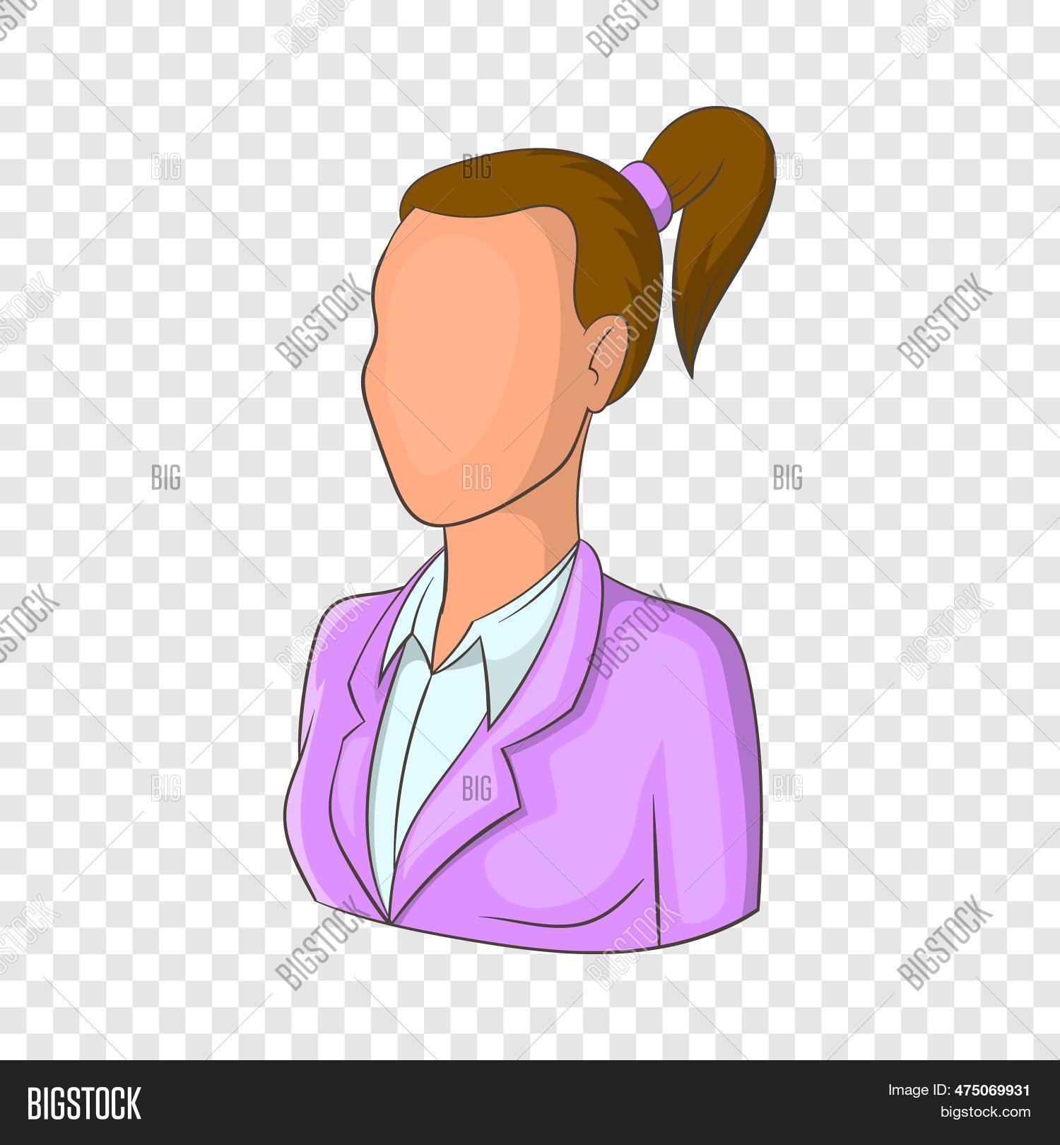 Woman Ponytail Avatar Image & Photo (Free Trial) | Bigstock