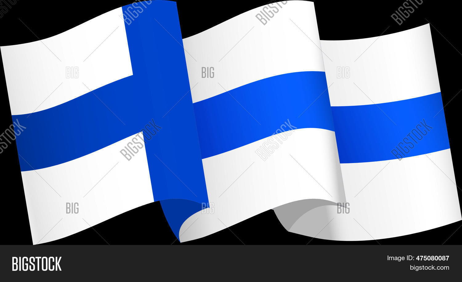 Finland Flag Wave Vector & Photo (Free Trial) | Bigstock