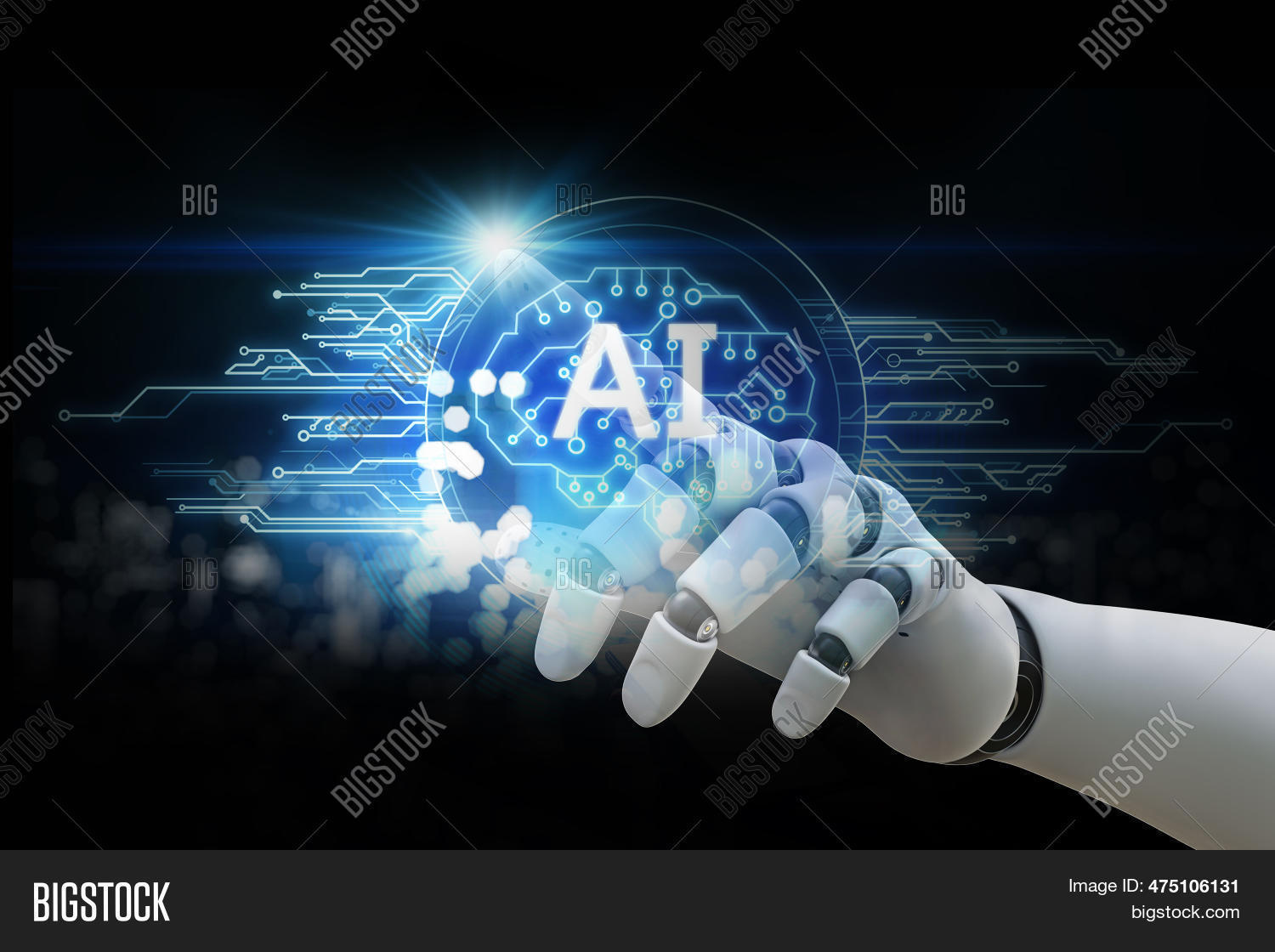 Robot Ai Hand Robot Image & Photo (Free Trial) | Bigstock