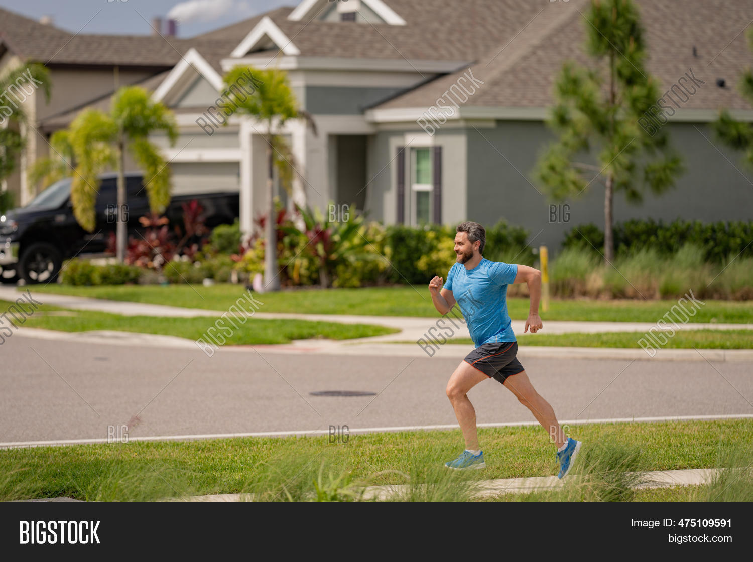 Man Running On Street Image & Photo (Free Trial) | Bigstock