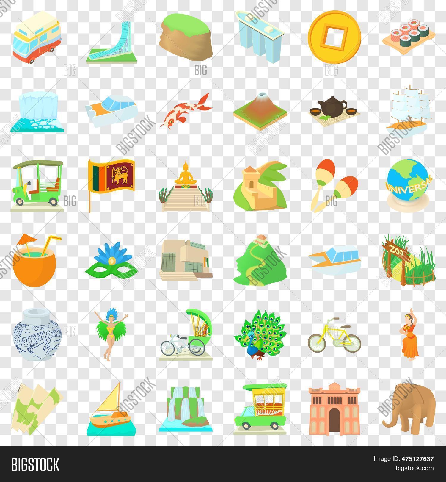 Around World Icons Set Image & Photo (Free Trial) | Bigstock