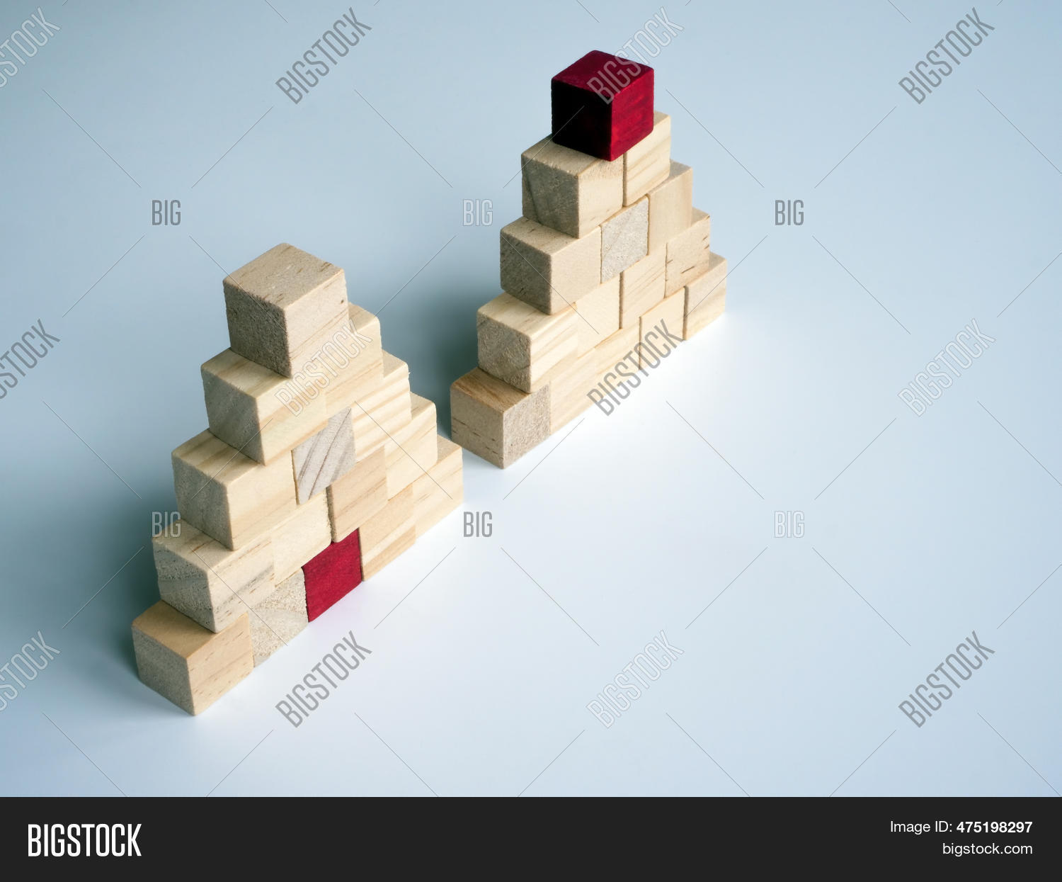 Two Pyramids Cubes Image & Photo (Free Trial) | Bigstock