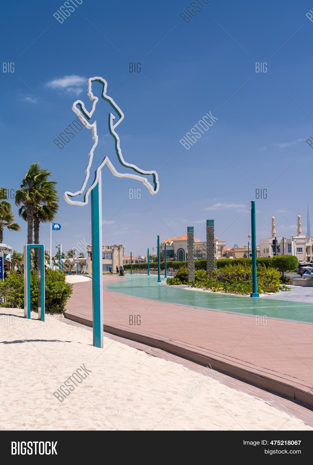 Jogging Sign Green Image & Photo (Free Trial) | Bigstock