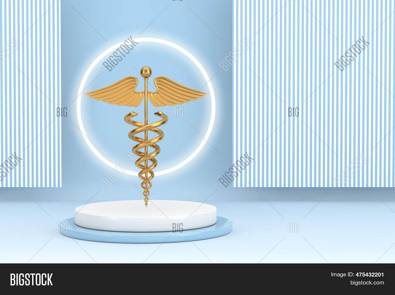 Gold Medical Caduceus Image & Photo (Free Trial) | Bigstock