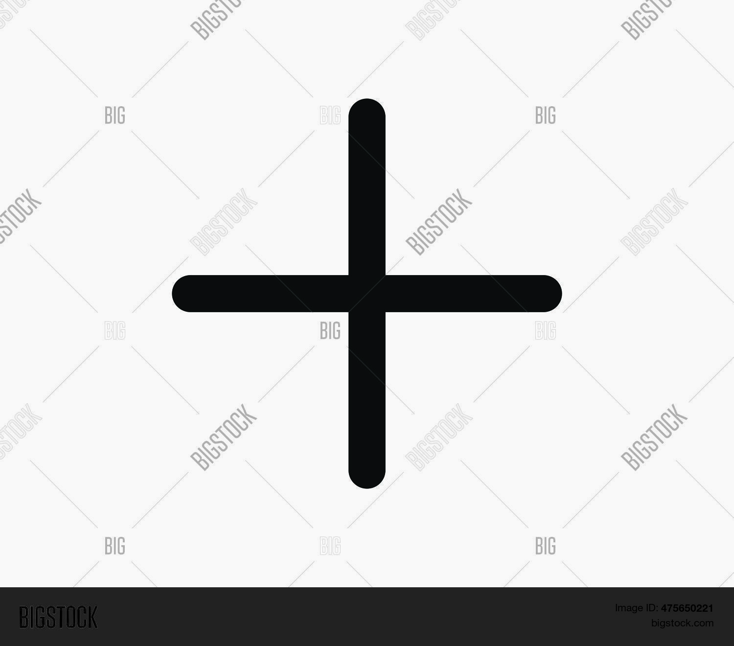 Plus Sign Cross Add Vector & Photo (Free Trial) | Bigstock