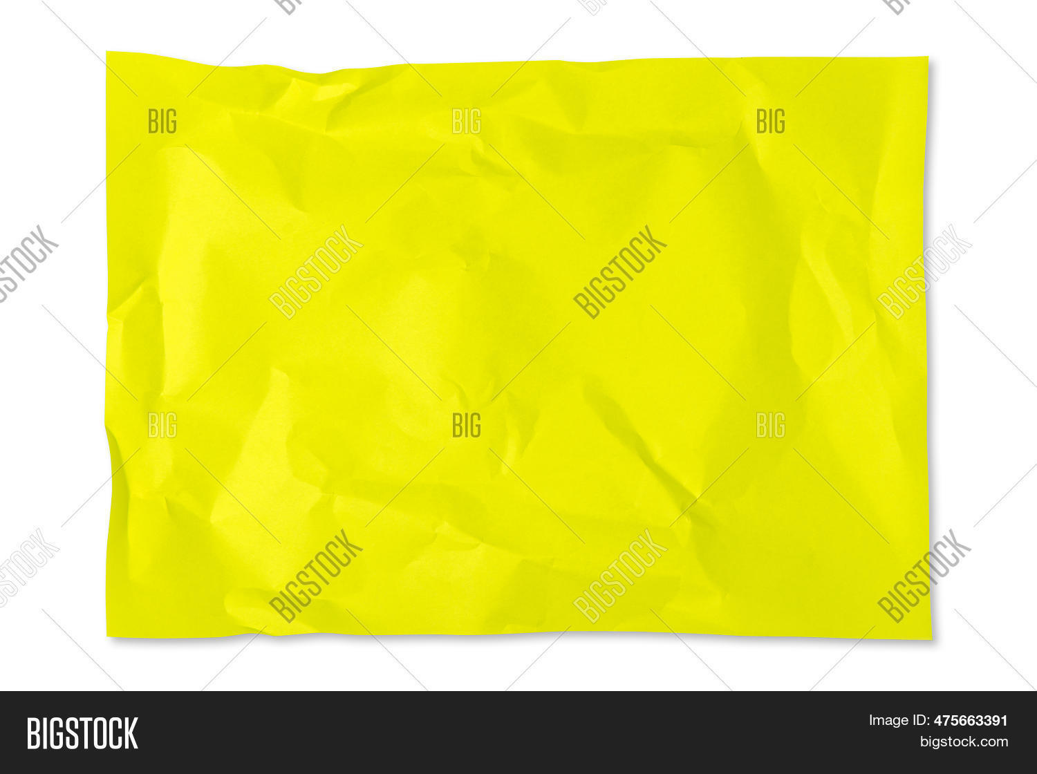 Crumpled Blank Yellow Image & Photo (Free Trial) | Bigstock