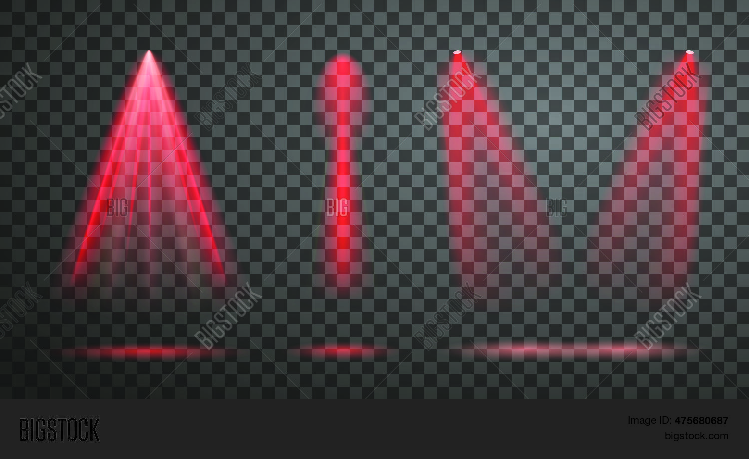 Various Red Spotlight Vector & Photo (Free Trial) | Bigstock