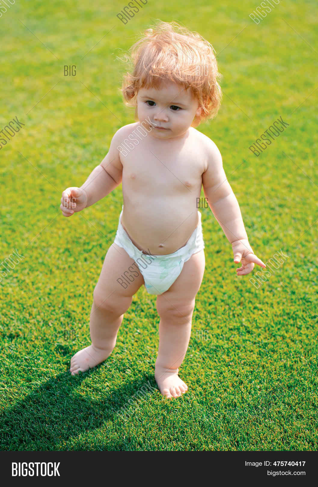 Happy Baby Running Image & Photo (Free Trial) | Bigstock