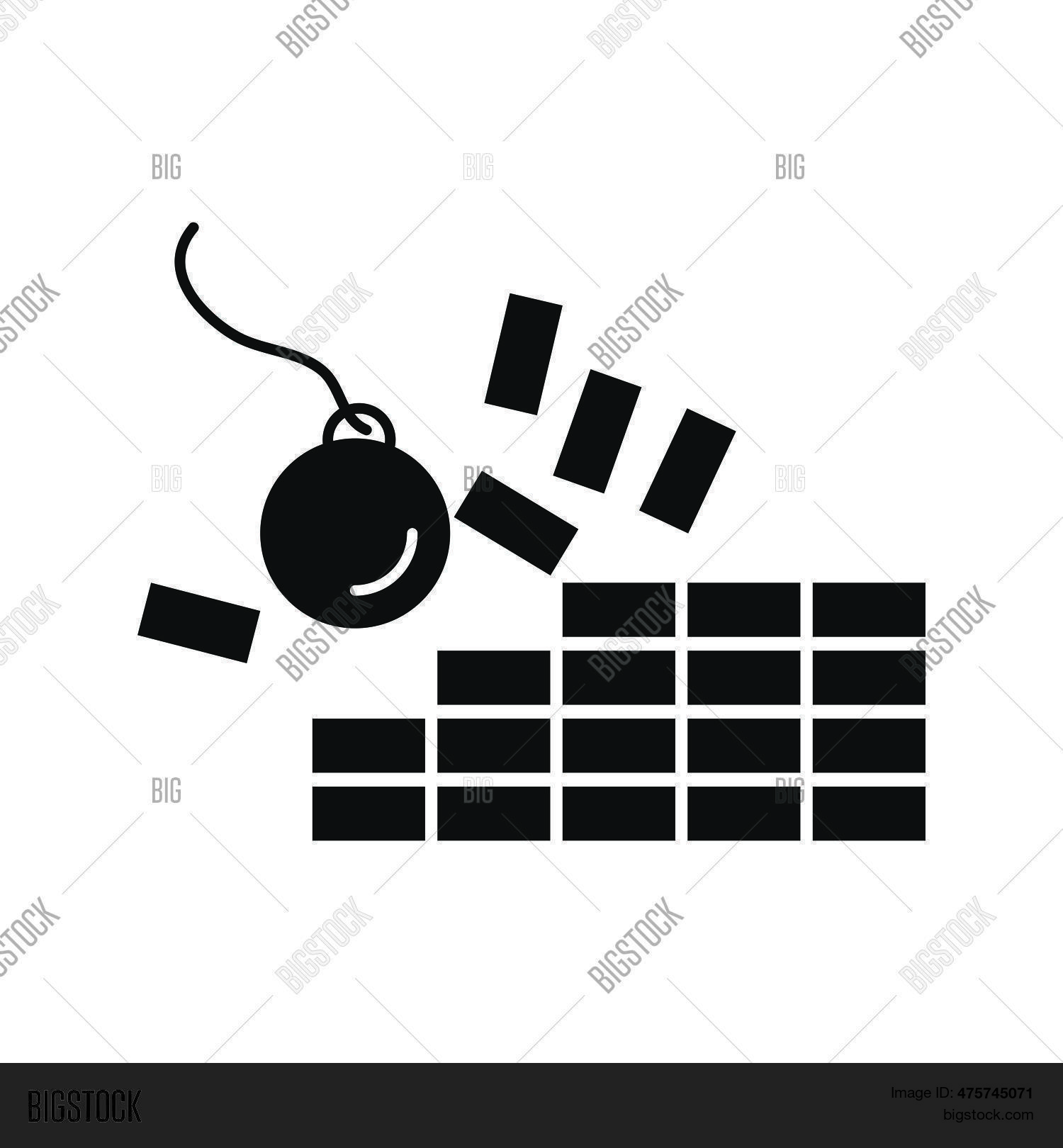 Demolition Icon. Vector & Photo (Free Trial) | Bigstock