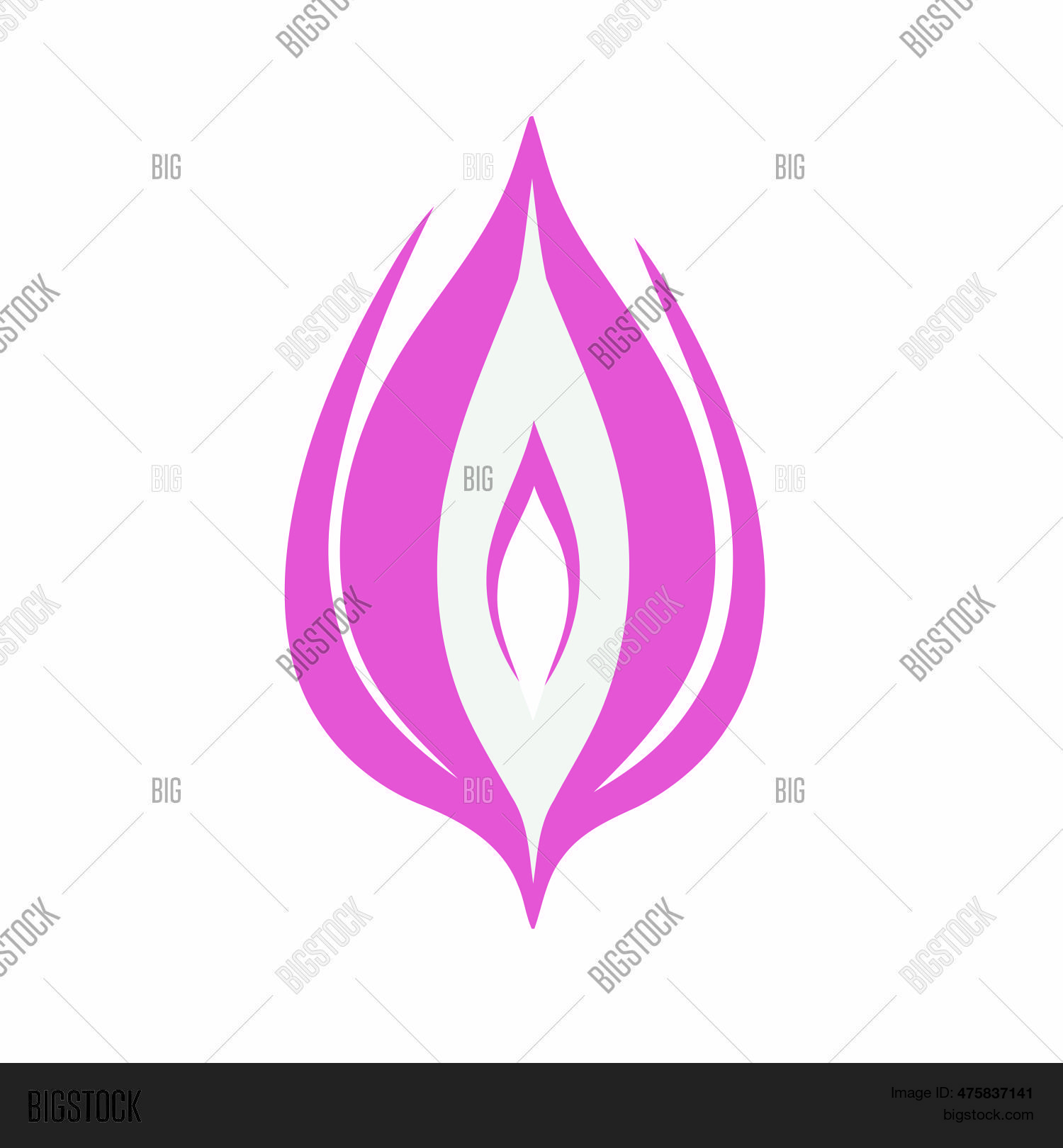 Female Vulva Icon Vector & Photo (Free Trial) | Bigstock