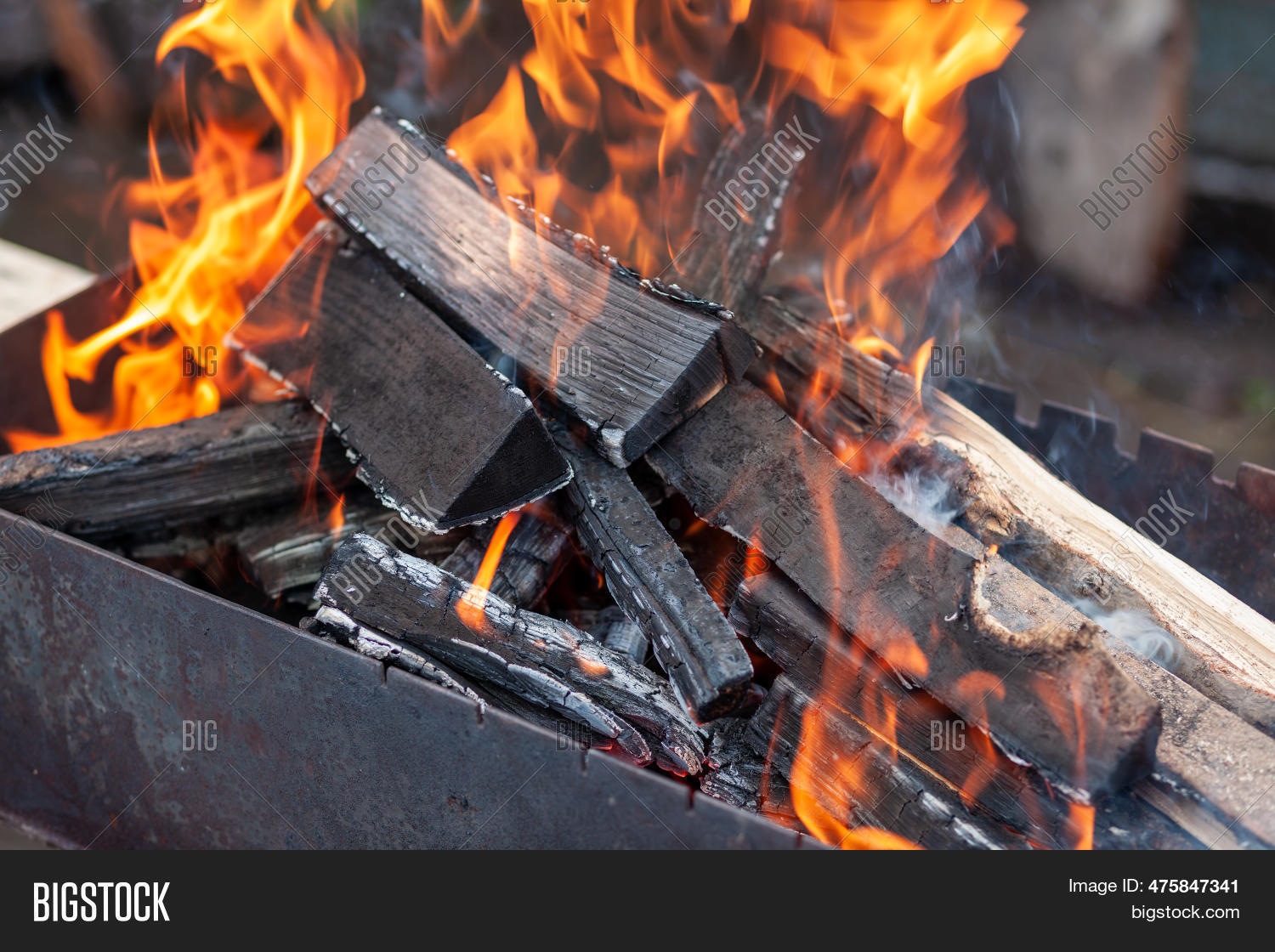 Firewood Grill Burns Image & Photo (Free Trial) | Bigstock