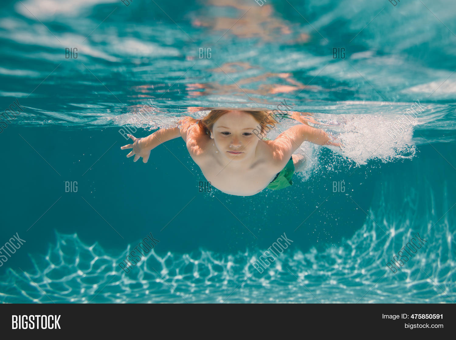 Kid Boy Swimming Image & Photo (Free Trial) | Bigstock
