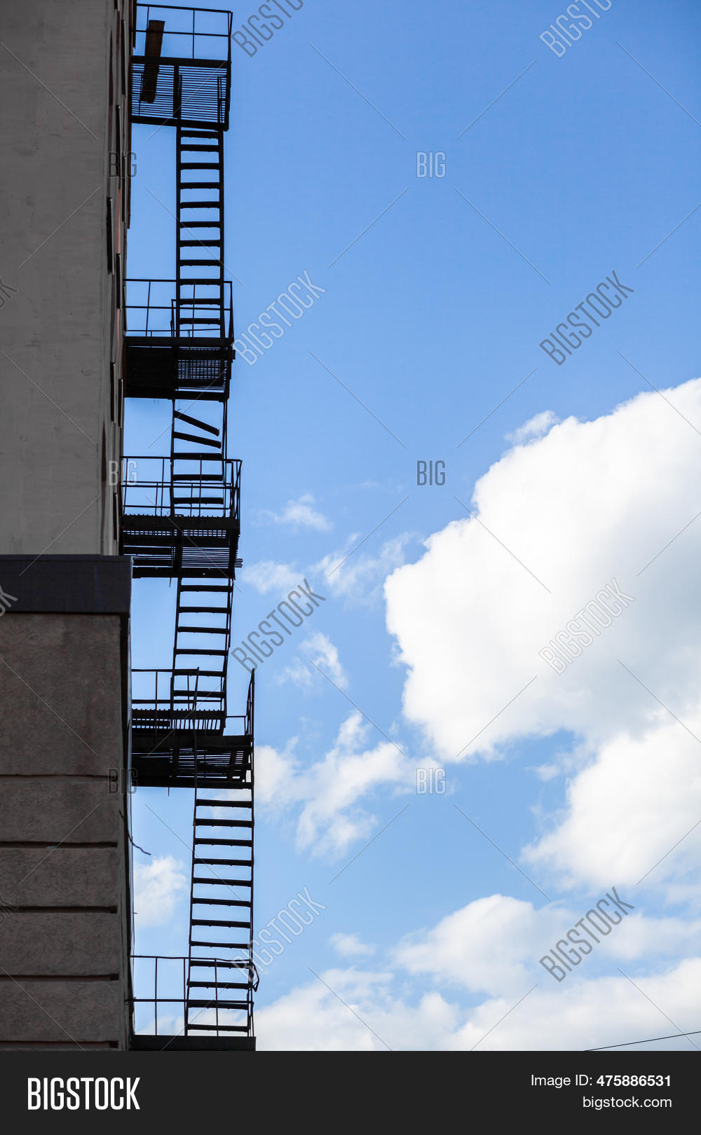 Silhouette Fire Escape Image & Photo (Free Trial) | Bigstock