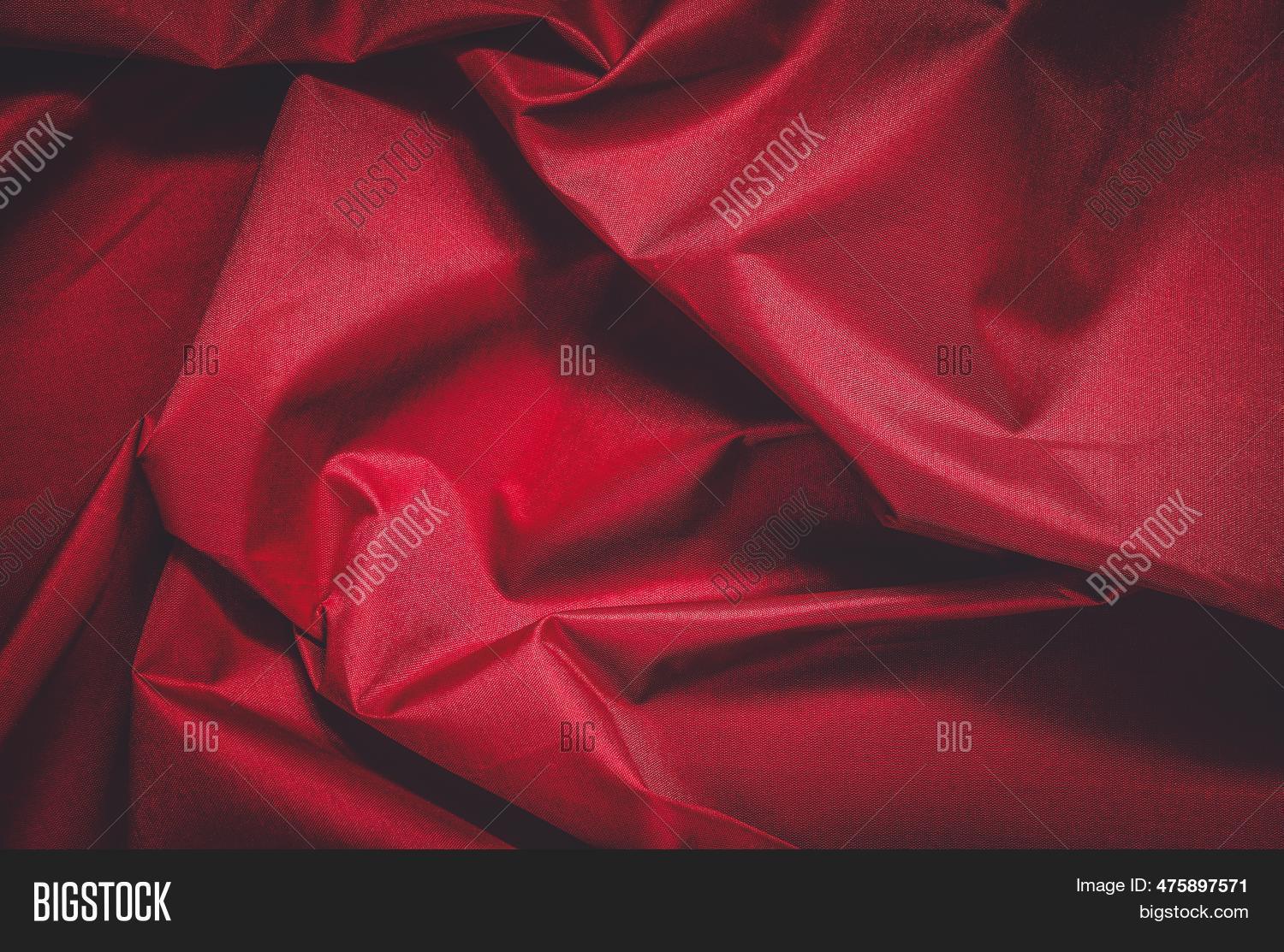 Red Wrinkled Fabric Image & Photo (Free Trial) | Bigstock