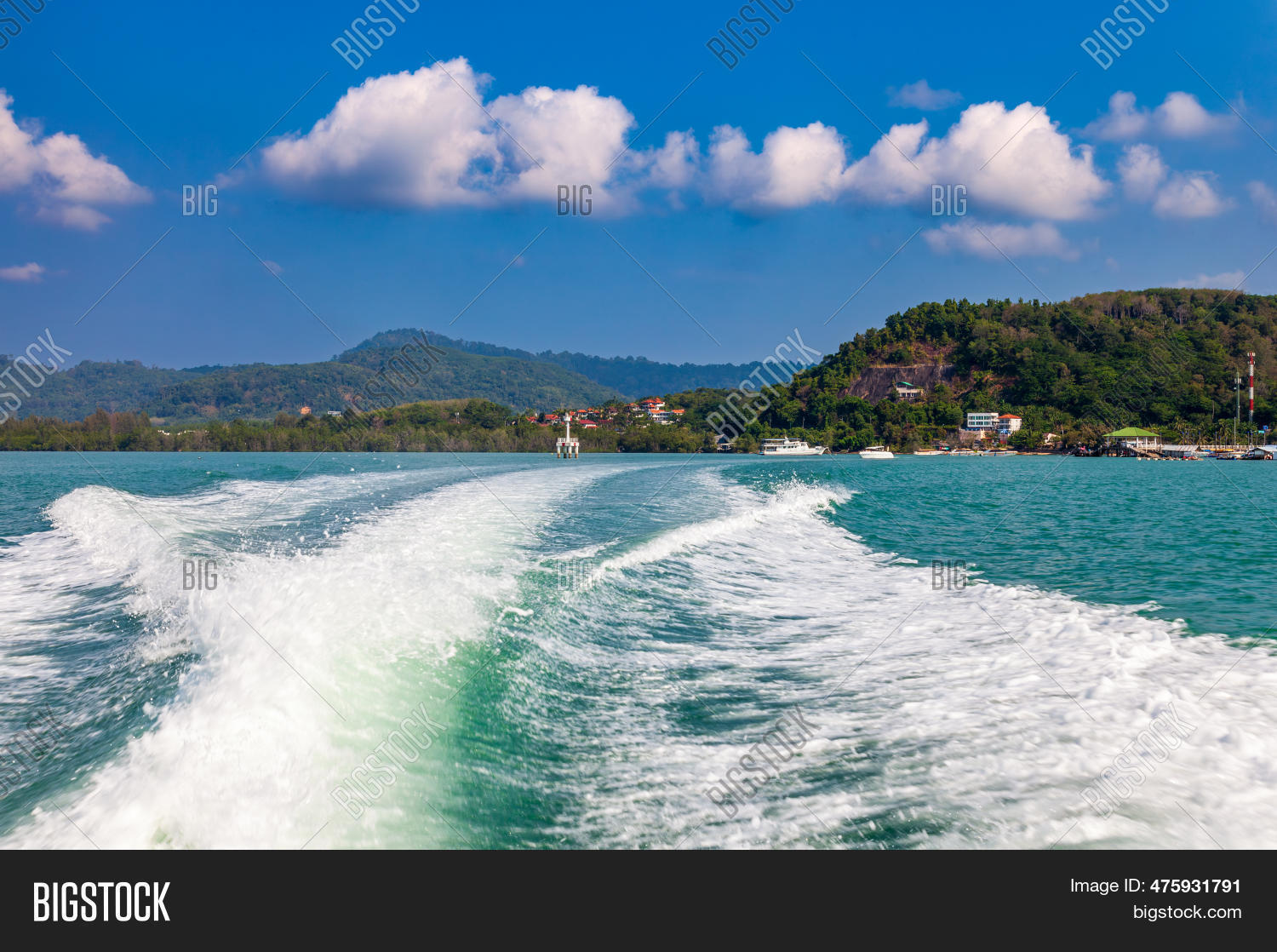 Waves Speedboat On Image & Photo (Free Trial) | Bigstock