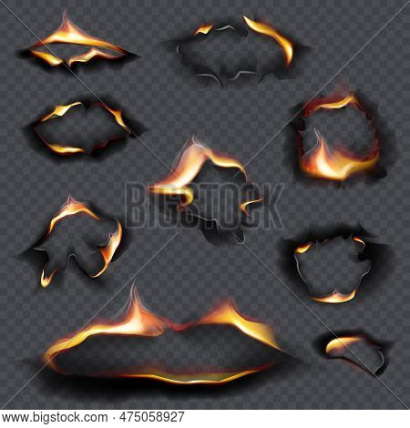 Burning Holes, Fire Vector & Photo (Free Trial) | Bigstock