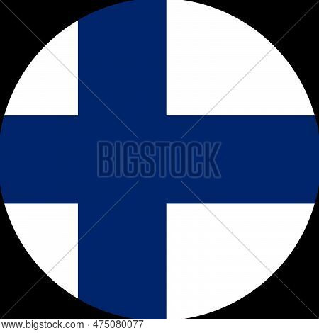 Finland Flag Circle Vector & Photo (Free Trial) | Bigstock