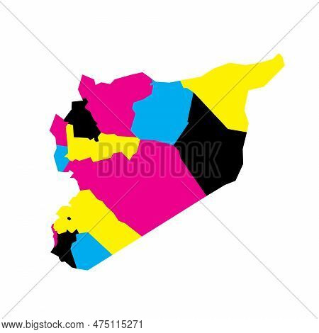 Syria Political Map Vector & Photo (Free Trial) | Bigstock