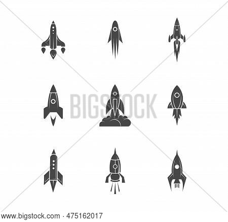 Spaceship Icons. Vector & Photo (Free Trial) | Bigstock