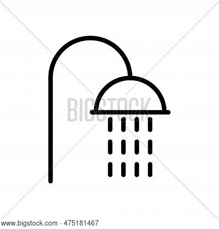 Shower Outline Vector Vector & Photo (Free Trial) | Bigstock