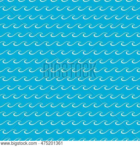 Blue Ocean Sea Waves Vector & Photo (Free Trial) | Bigstock