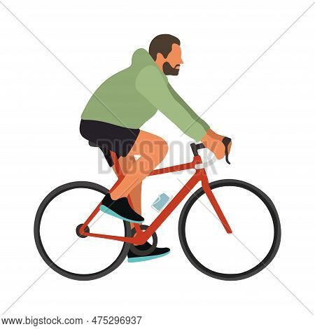 Man On Bicycle Vector Images, Illustrations & Vectors (Free) - Bigstock