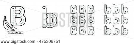 Letter B Trace Vector & Photo (Free Trial) | Bigstock