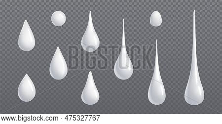 White Cream Droplet Vector & Photo (Free Trial) | Bigstock