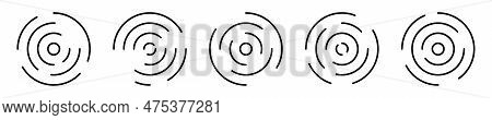 Set Circular Ripple Vector & Photo (Free Trial) | Bigstock