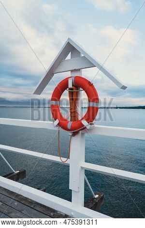 Orange Lifebuoy On Image & Photo (Free Trial) | Bigstock