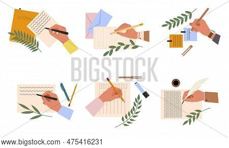 Hand Making Note. Vector & Photo (Free Trial) | Bigstock