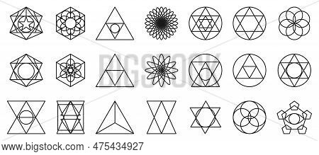 Set Sacred Geometry Vector & Photo (Free Trial) | Bigstock