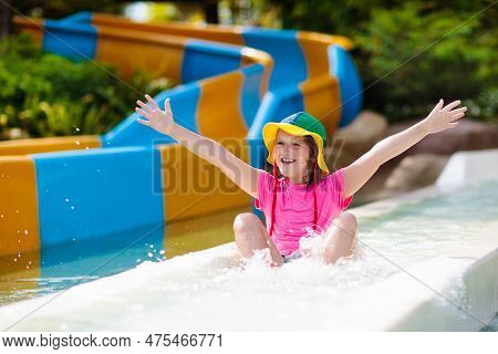 Kids On Water Slide Image & Photo (Free Trial) | Bigstock