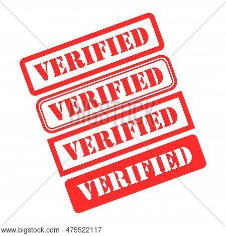 Set Verified Stamp Vector & Photo (Free Trial) | Bigstock