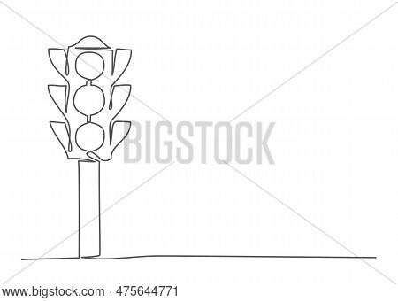 Traffic Light One Vector & Photo (Free Trial) | Bigstock