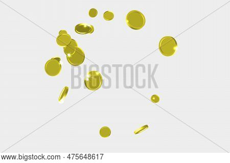 Empty 3d Gold Coins Vector & Photo (Free Trial) | Bigstock