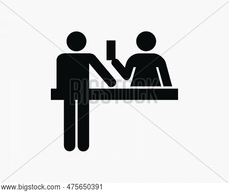 Ticket Counter Icon. Vector & Photo (Free Trial) | Bigstock