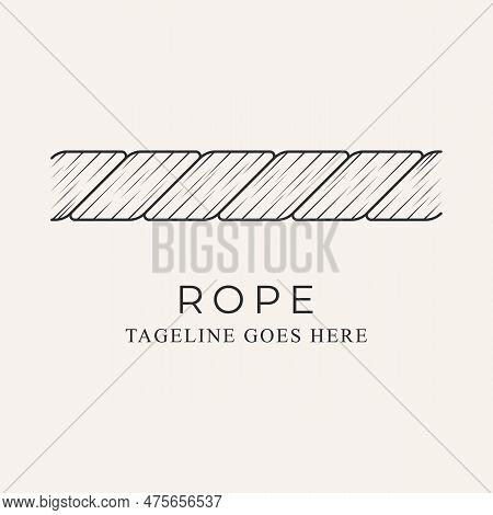Rope Line Art Logo Vector & Photo (Free Trial) | Bigstock