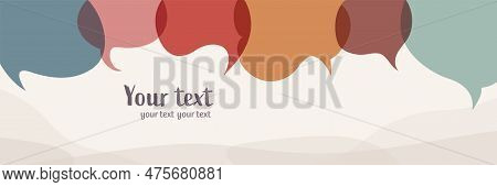 Banner Colored Speech Vector & Photo (Free Trial) | Bigstock
