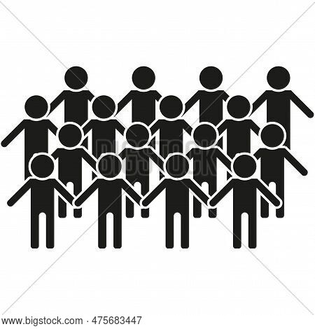 Crowd People Icon. Vector & Photo (Free Trial) | Bigstock